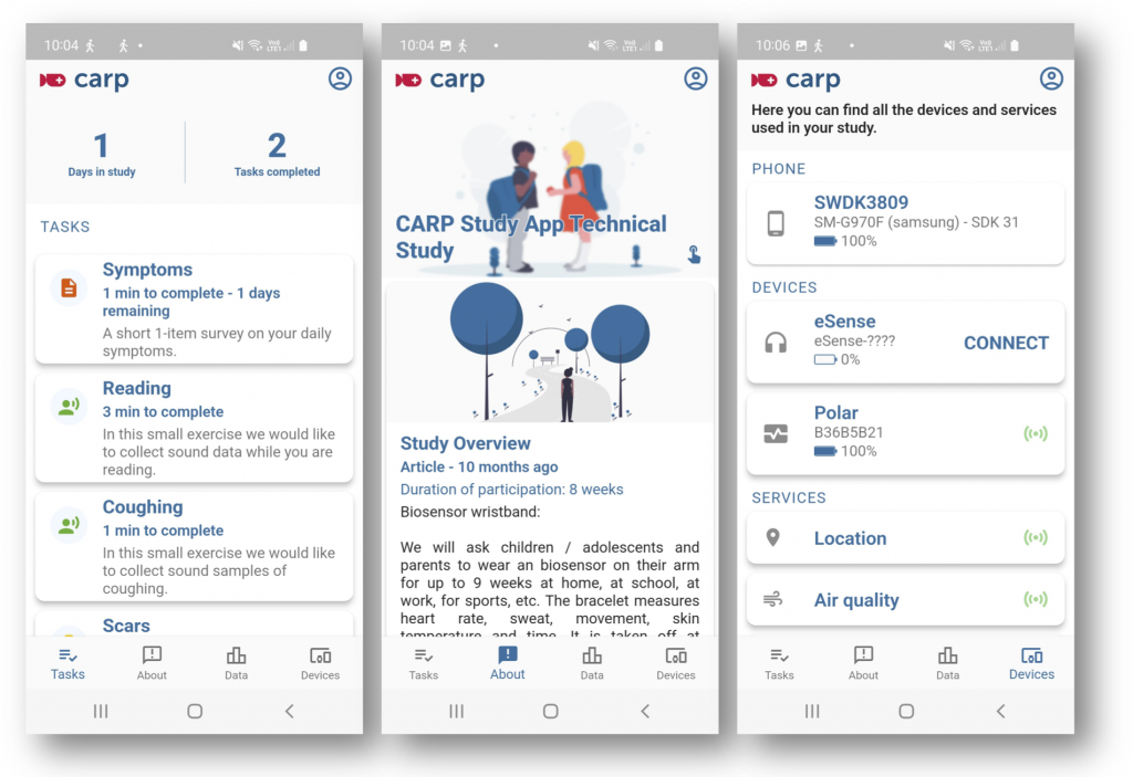 CARP Studies App – Copenhagen Research Platform (CARP)